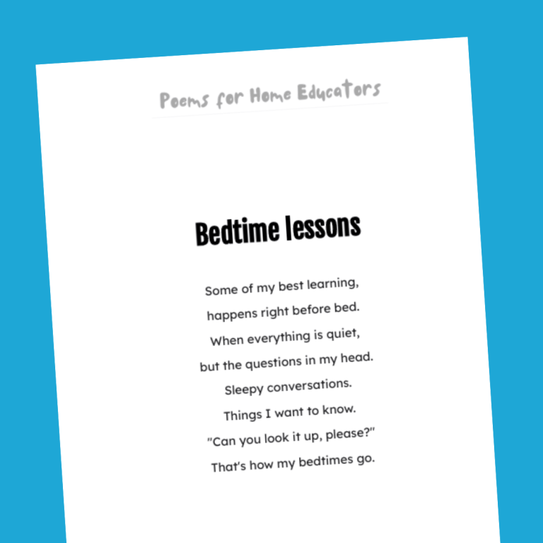 Poems for Home Educated Children - Celebrating life without school