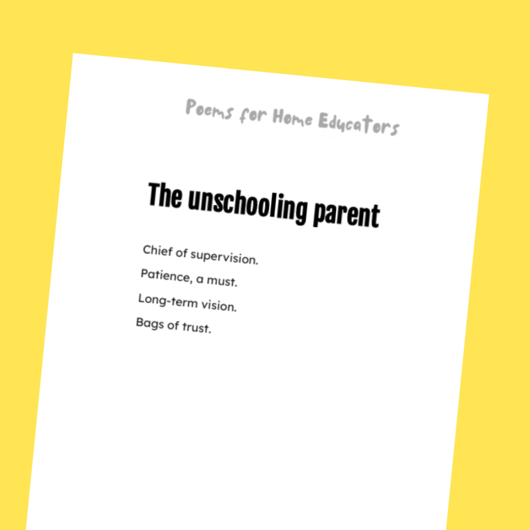 Poems for Home Educated Children - Celebrating life without school